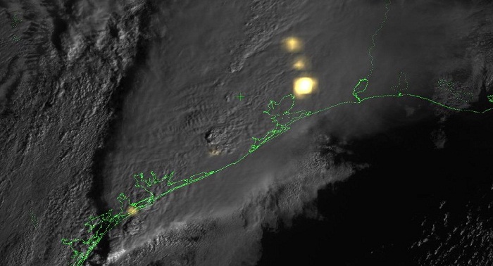 Infrared Camera Captures Lightning Storms from Geostationary Orbit